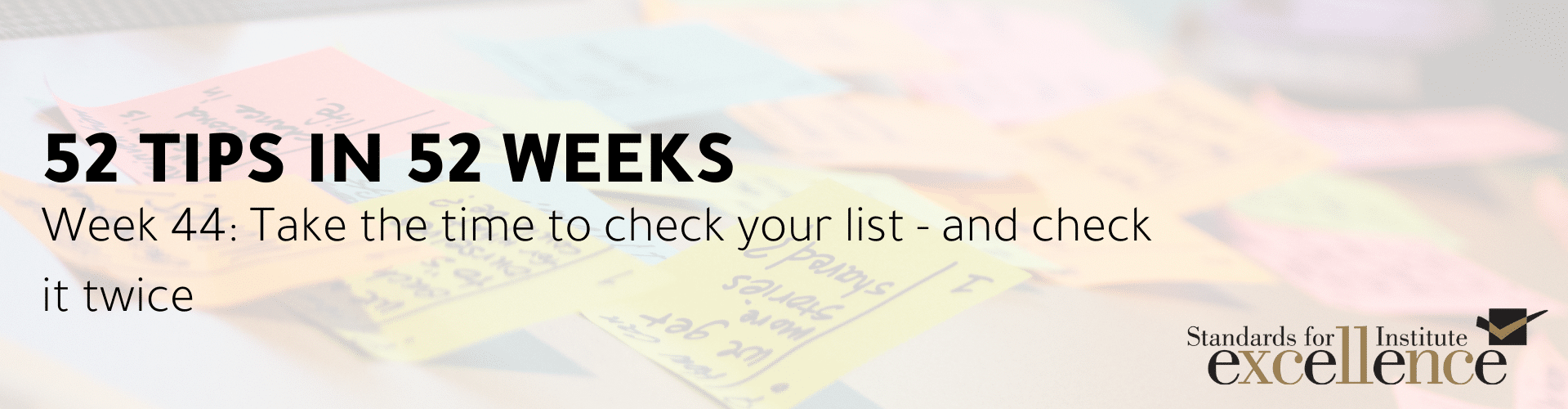 52 Tips in 52 Weeks: Take the time to check your list - and check it ...