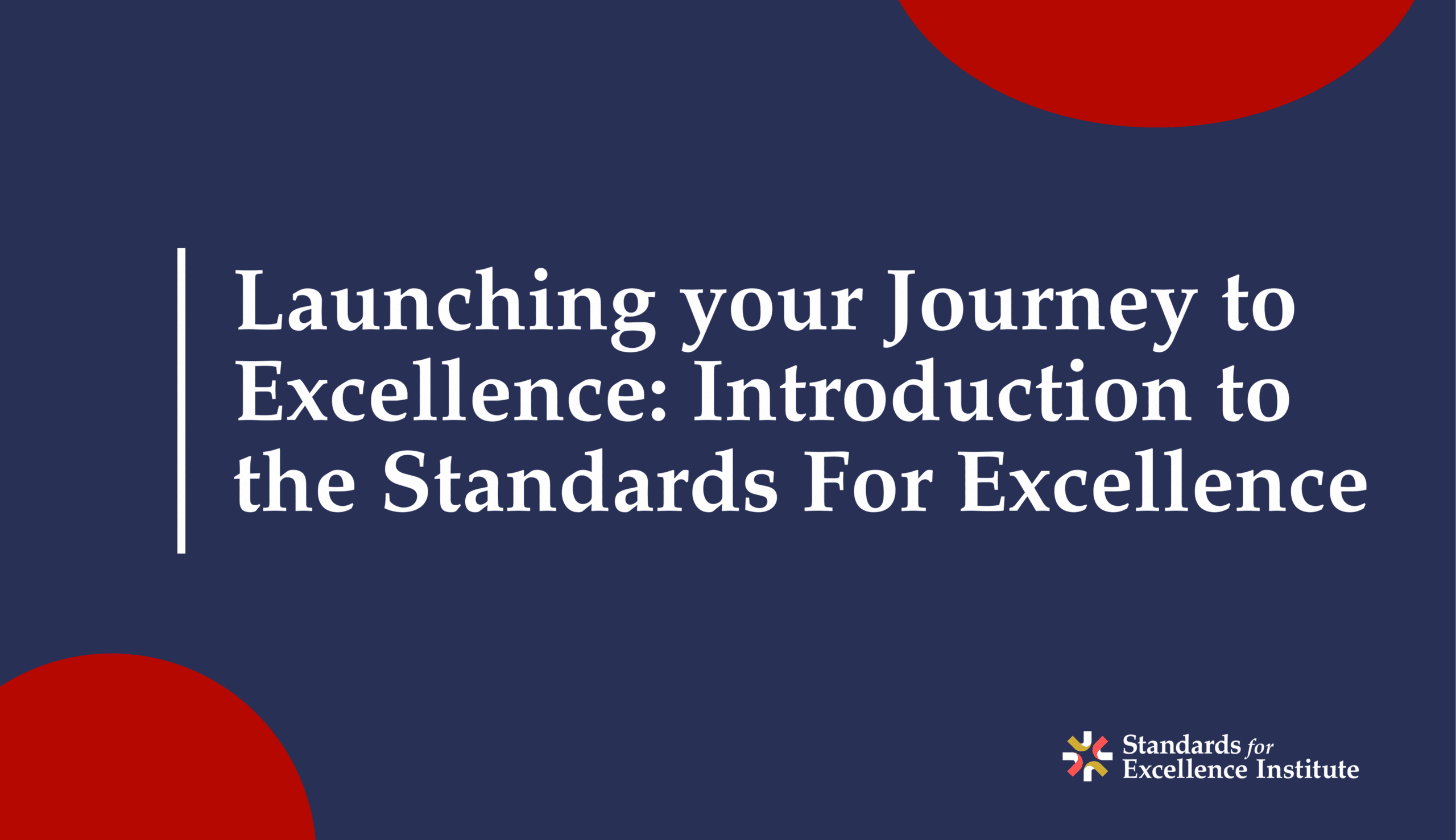 Event 10/22/25: Launching your Journey to Excellence: Introduction to ...